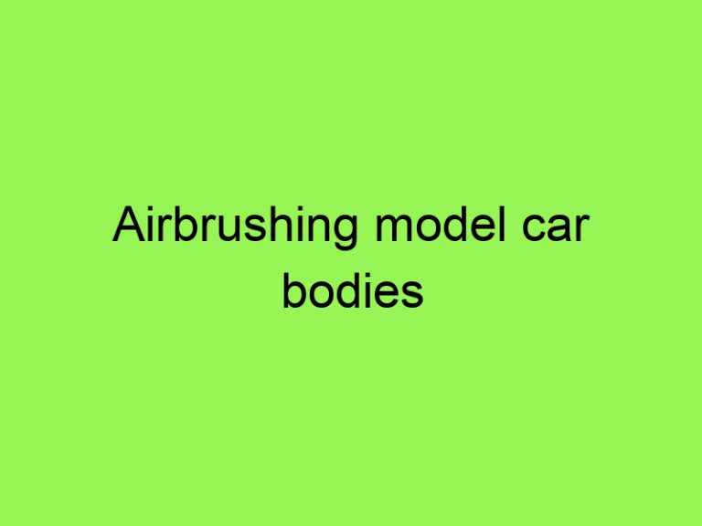 Airbrushing model car bodies - righthanddrivejeeps.com